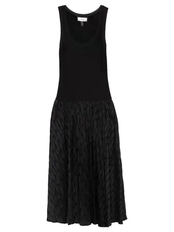 NISSA Drop-waist Maxi Dress - Black