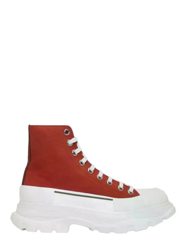 Alexander McQueen Tread Slick High-top Sneakers - Red