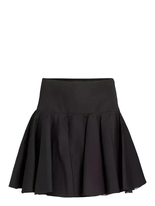 Giambattista Valli Flared Popeline Skirt - Black