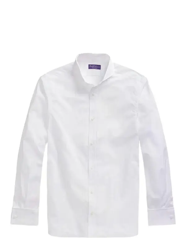 Ralph Lauren Purple Label Cotton-poplin Dress Shirt - White