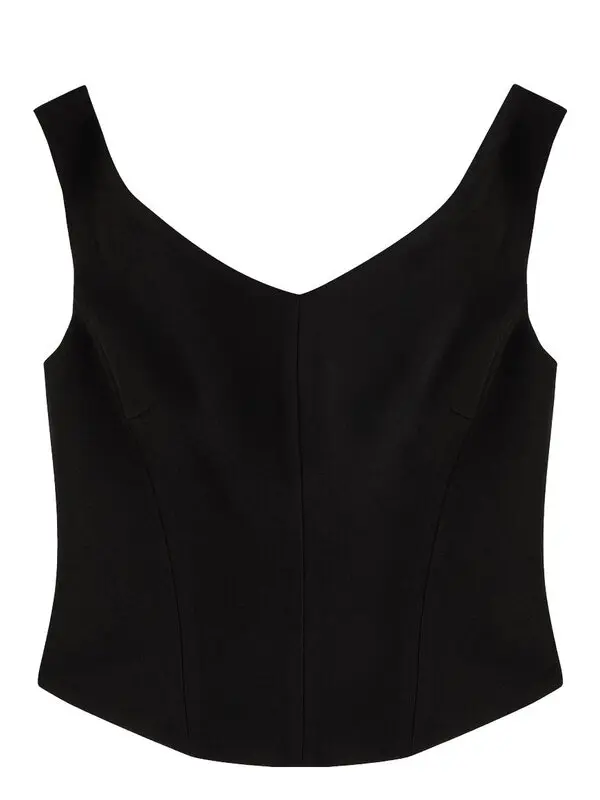 Simkhai Off-the-shoulder Crepe Top - Black