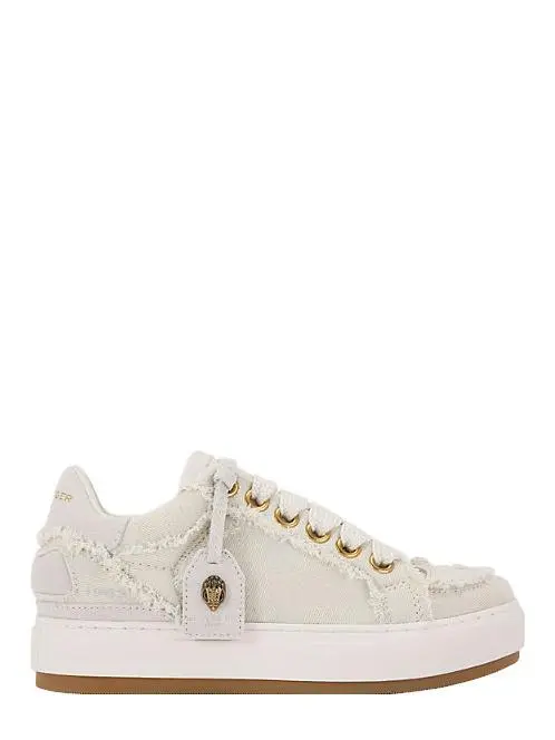 Kurt Geiger Southbank Tag Denim Low-top Trainers - White