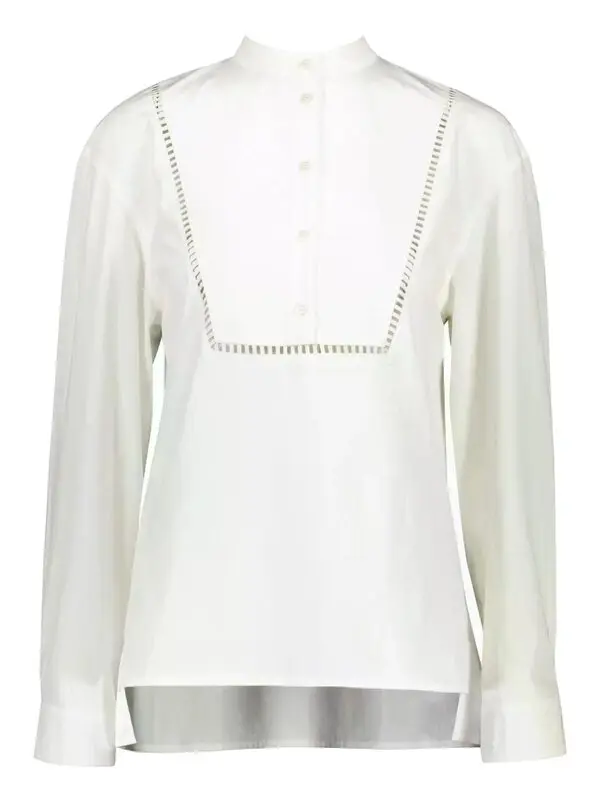 YVES SALOMON Poplin Blouse - White