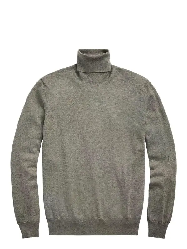 Ralph Lauren Purple Label Cashmere Turtleneck Sweater - Grey