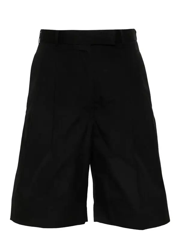 Thom Browne High-waisted Double-pleat Shorts - Black