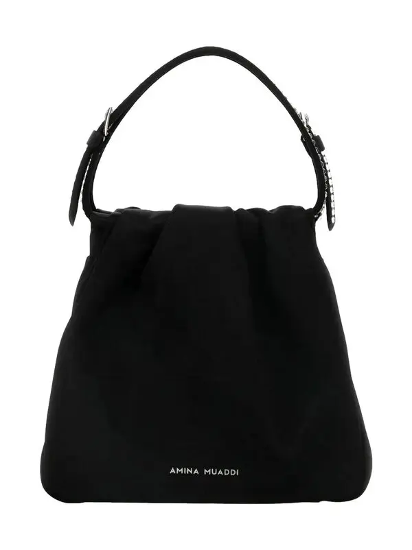 Amina Muaddi Vittoria Tote Bag - Black