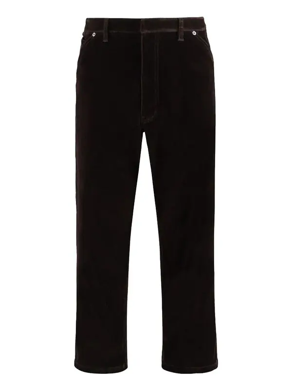 Prada Velvet Trousers - Brown