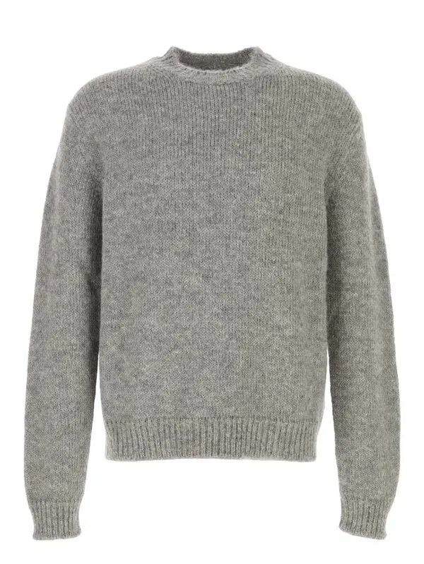 JIL SANDER Melange Knit Sweater - Grey