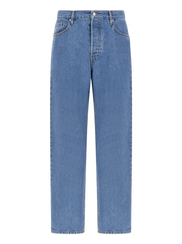 Dries Van Noten Cotton Denim Jeans - Blue
