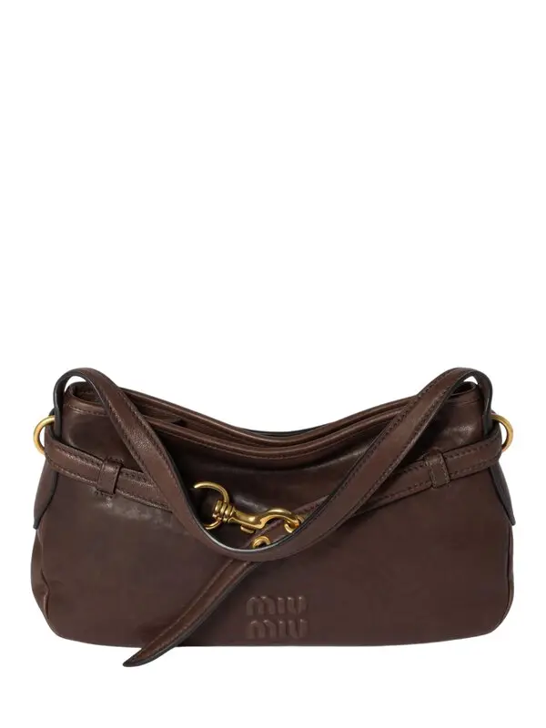 Miu Miu Aventure Nappa Leather Bag - Briarwood