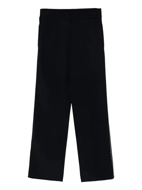 Valentino Garavani Contrasting-trim Trousers - Blue