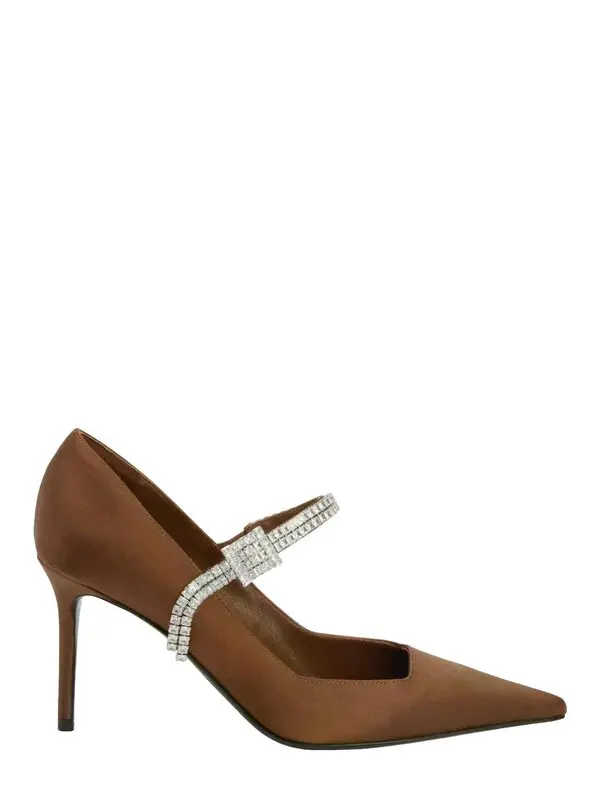 GIUSEPPE ZANOTTI 85mm Raquel Strap Pumps - Brown