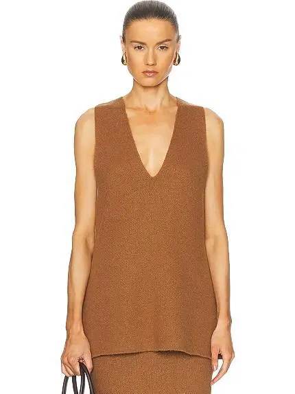 SEROYA Honey Knit Tunic - Camel