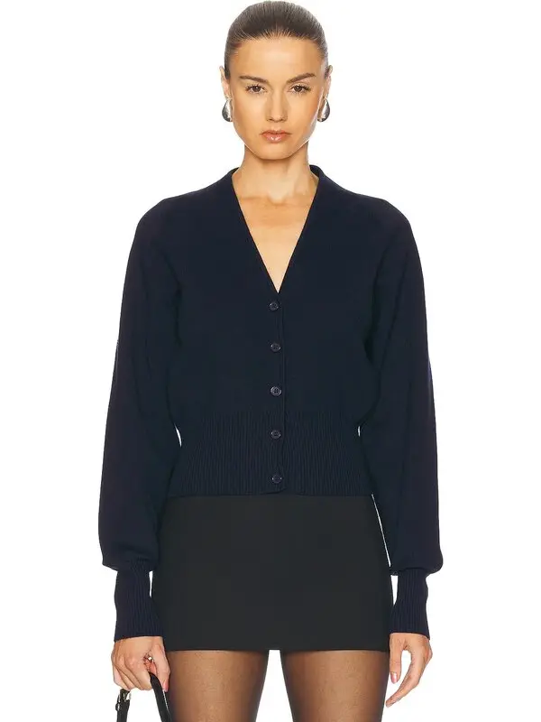 EAVES Klaire Knit Cardigan - Navy