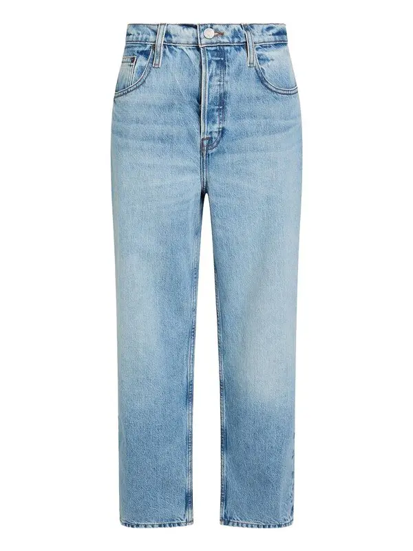 FRAME Le Slouchy Low-rise Straight-leg Jeans - Light Denim