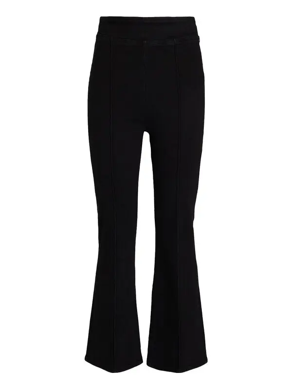 FRAME Jet Set High-rise Bootcut Jeans - Black