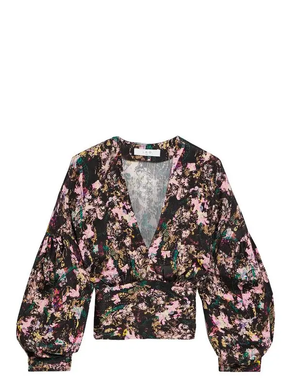 IRO PARIS Danna Floral-print Blouse - Black