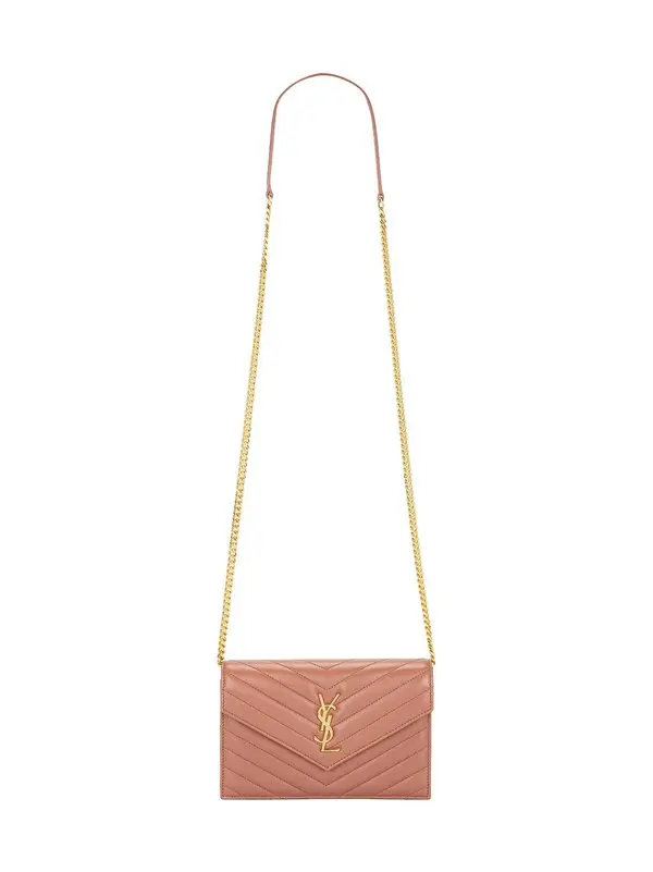 Saint Laurent Wallet On Chain Bag - Coral Paradise