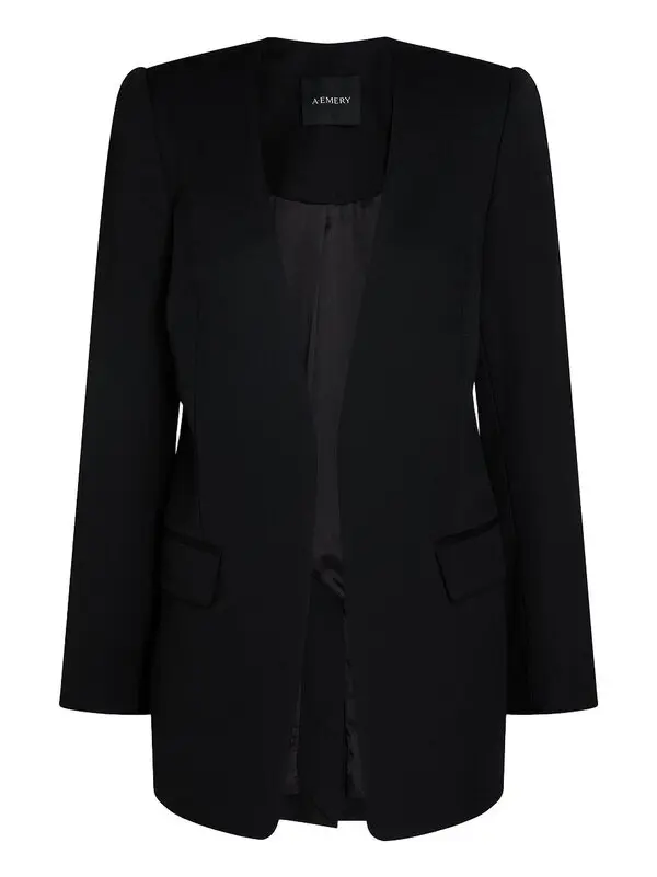 A.emery Rosalinda Wool-twill Blazer - Black