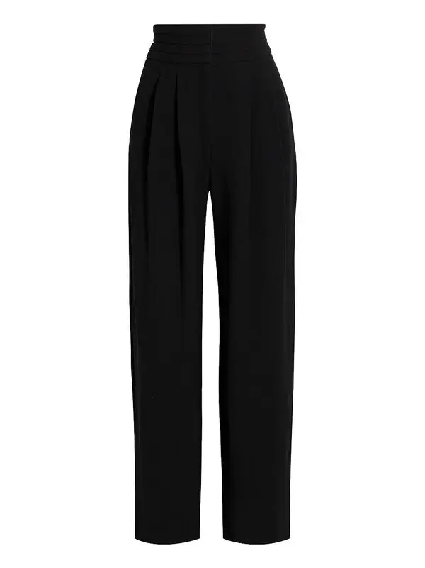 IRO PARIS Jeon Crepe Straight-leg Pants - Black