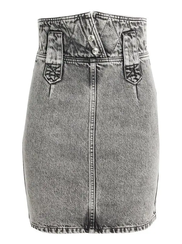 IRO PARIS Jazzino Acid Wash Mini Skirt - Black