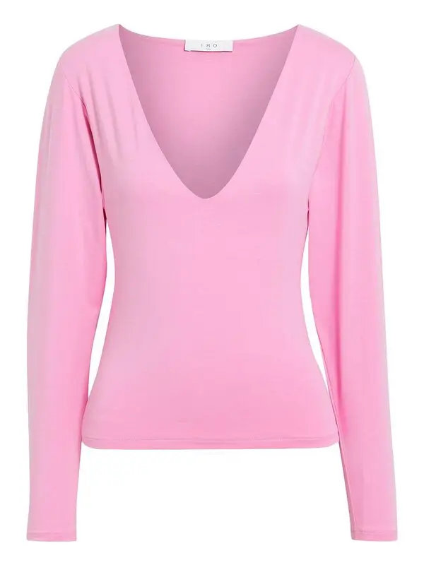 IRO PARIS Jenio Cutout Top - Bubblegum