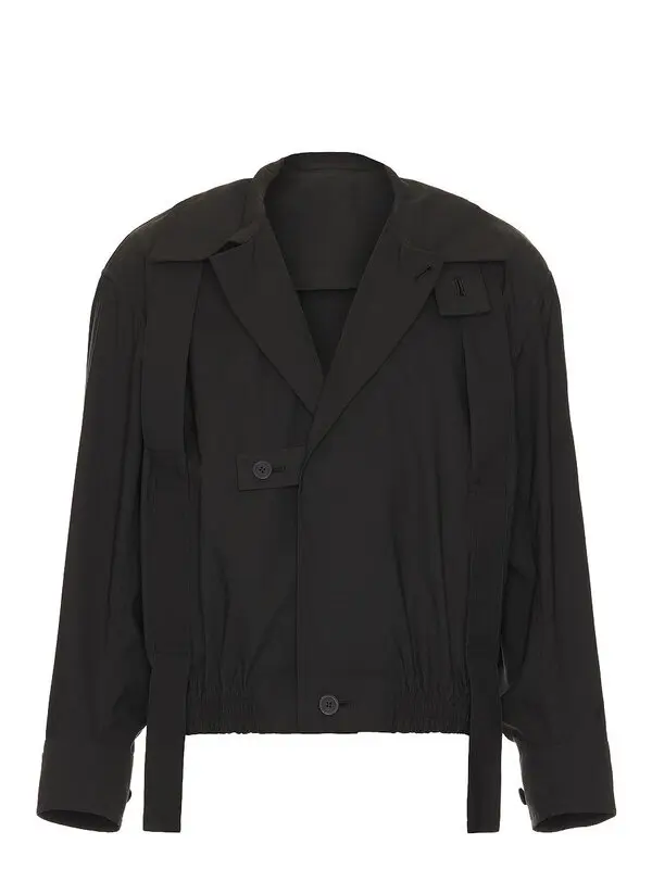 Issey Miyake Parachute Turtle Neck Jacket - Black