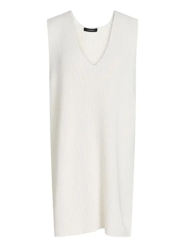 A.emery Talman Cotton Vest - White