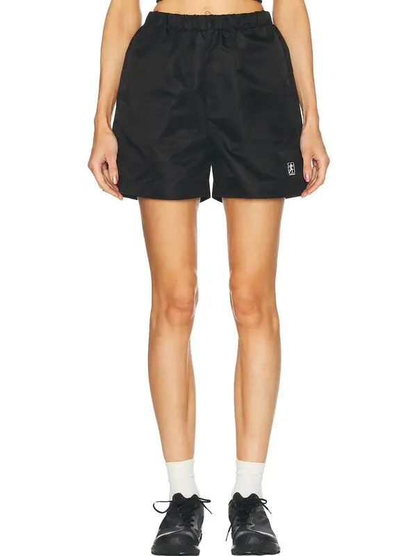 SPORTY & RICH Running Nylon Shorts - Black