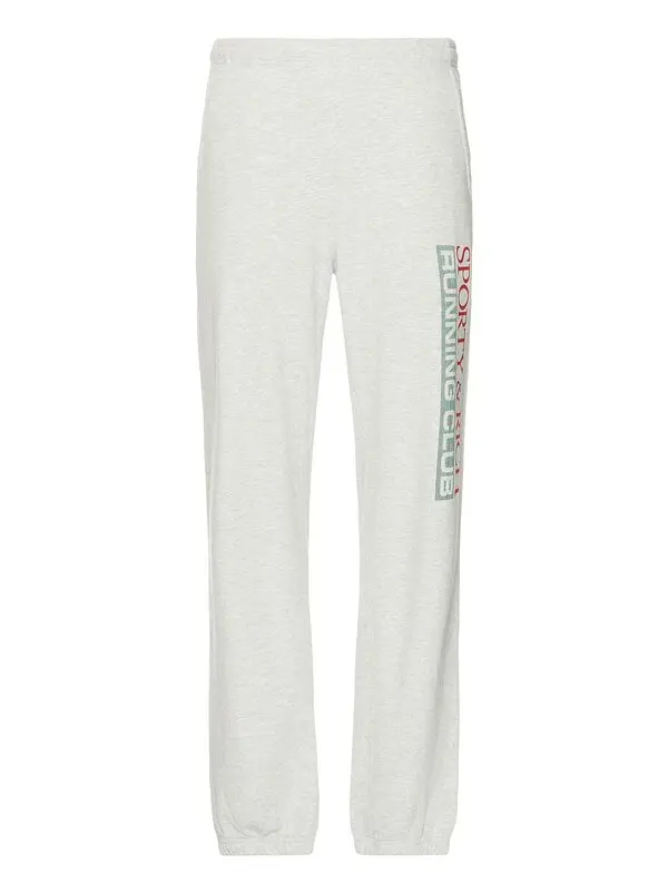 SPORTY & RICH Finish Line Sweatpant In Grey - Heather Grey