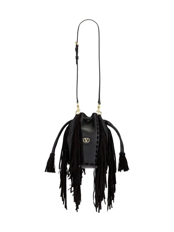 Valentino Garavani Nellcote Small Drawstring Bag - Nero
