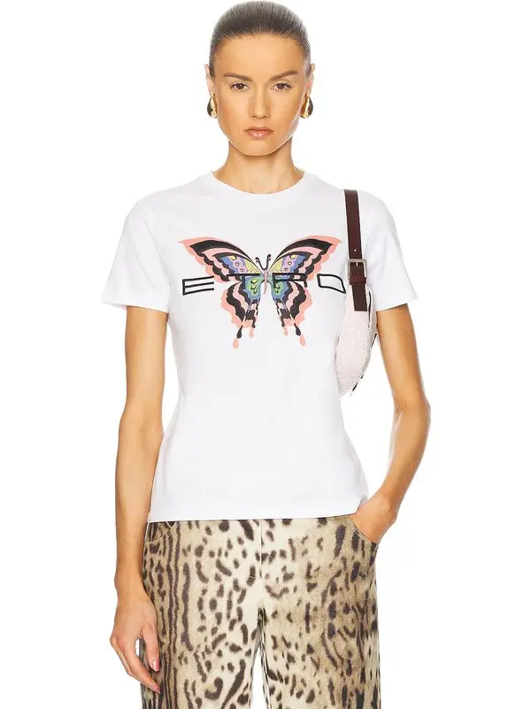 Etro Butterfly T-shirt - White