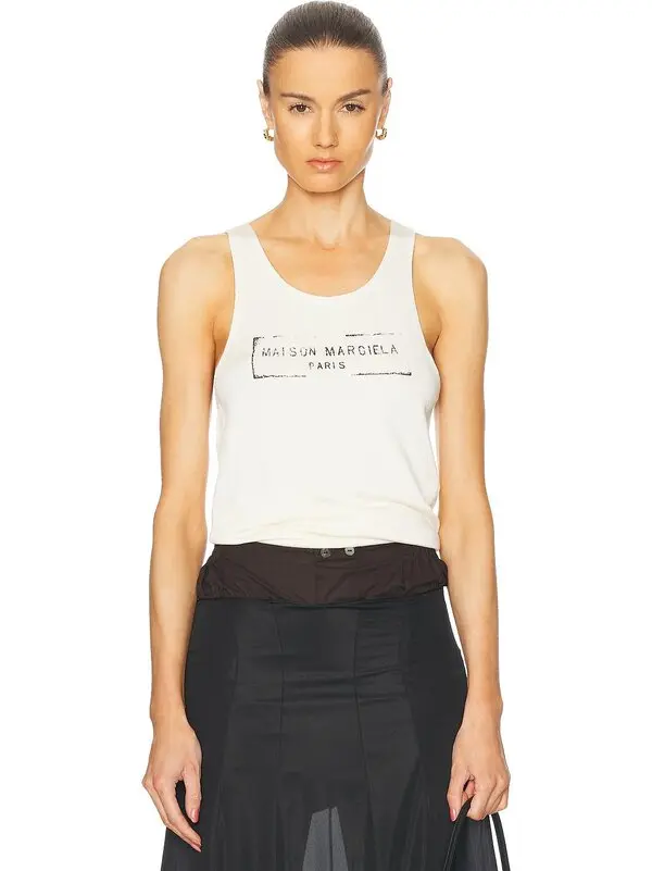 MAISON MARGIELA Tank Top - Butter
