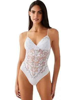 Wacoal Feeling Famous Bodysuit - White Frozen Fjord
