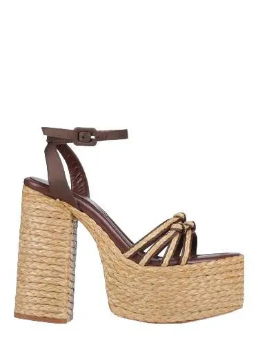 PALOMA BARCELO Espadrille Sandals - Brown