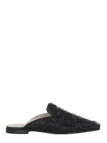 Fabiana Filippi Tweed Mules - Black