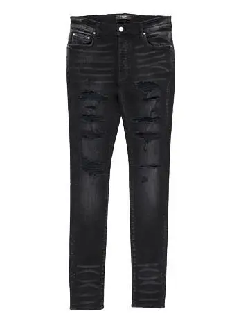 Amiri Slim-leg Jeans With Distressed Detail - Black