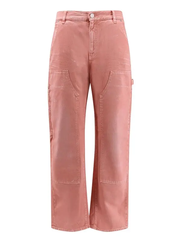 Pinko Praia Worker Denim Trousers - Pink