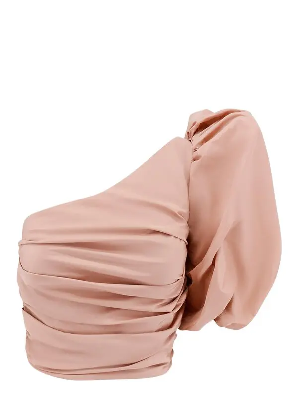 Pinko Draped Jersey Top - Pink