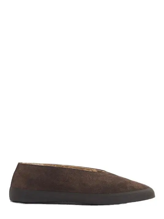 Le Monde Beryl Apres Ski Shearling Flats - Brown