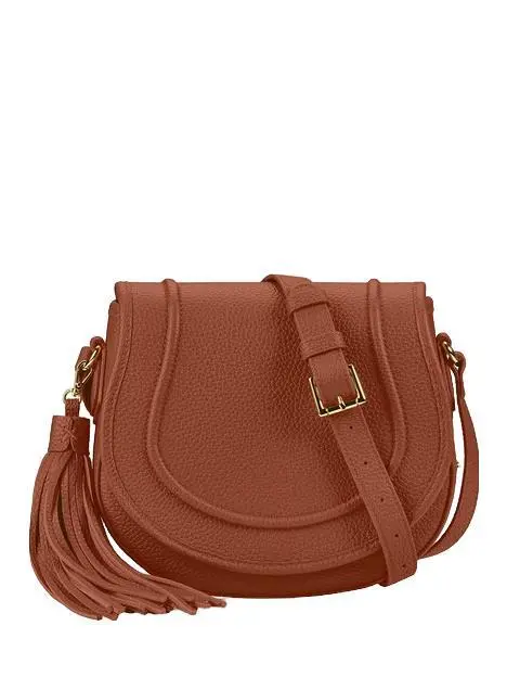 Gigi New York Jenni Saddle Bag - Natural