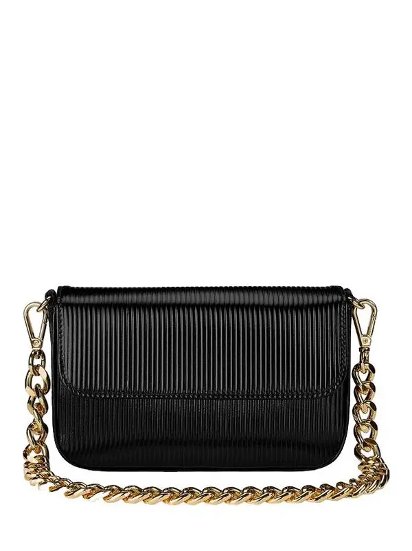 Gigi New York Twiggy Embossed Shoulder Bag - Stripe