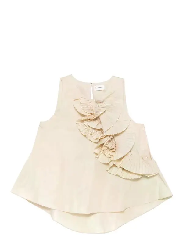 P.a.r.o.s.h Ruffled Blouse - Neutrals