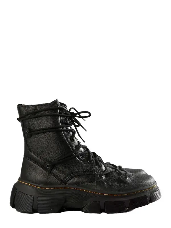 Dr. Martens Leather Combat Boots - Black