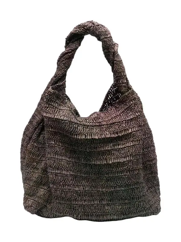 P.a.r.o.s.h Raffia Tote Bag - Brown