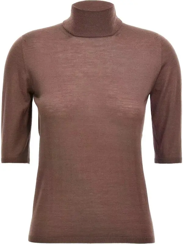 Max Mara Cecina Turtleneck Top - Purple