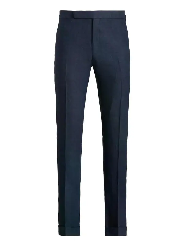 Ralph Lauren Purple Label Linen Trousers - Blue
