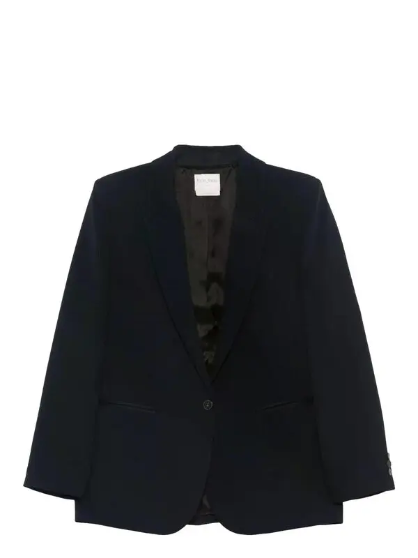 FORTE_FORTE Crepe Blazer - Blue