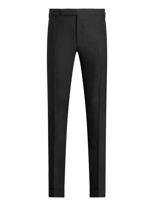 Ralph Lauren Purple Label Linen Trousers - Black