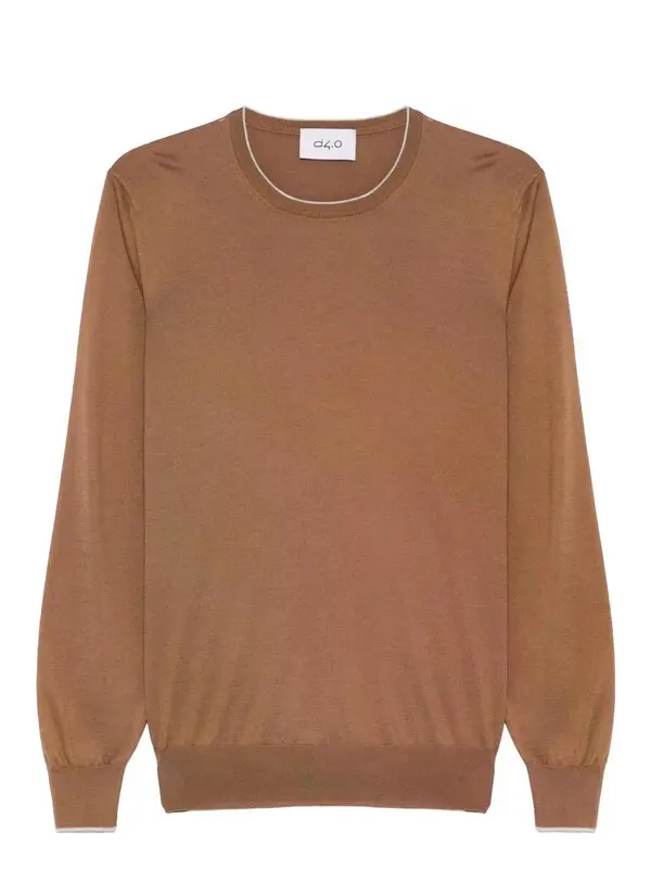 D4.0 Crew-neck Sweater - Brown